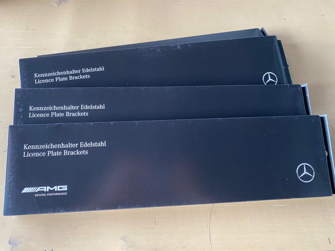 Mercedes AMG Original Stainless Steel Car Plate Holders, Car ...