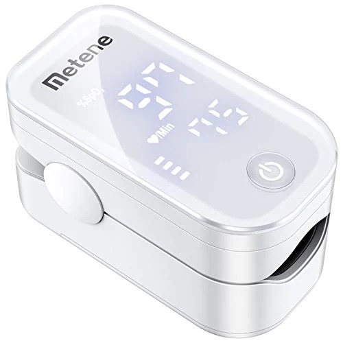 Metene Pulse Oximeter Fingertip, Blood Oxygen Saturation Monitor with ...