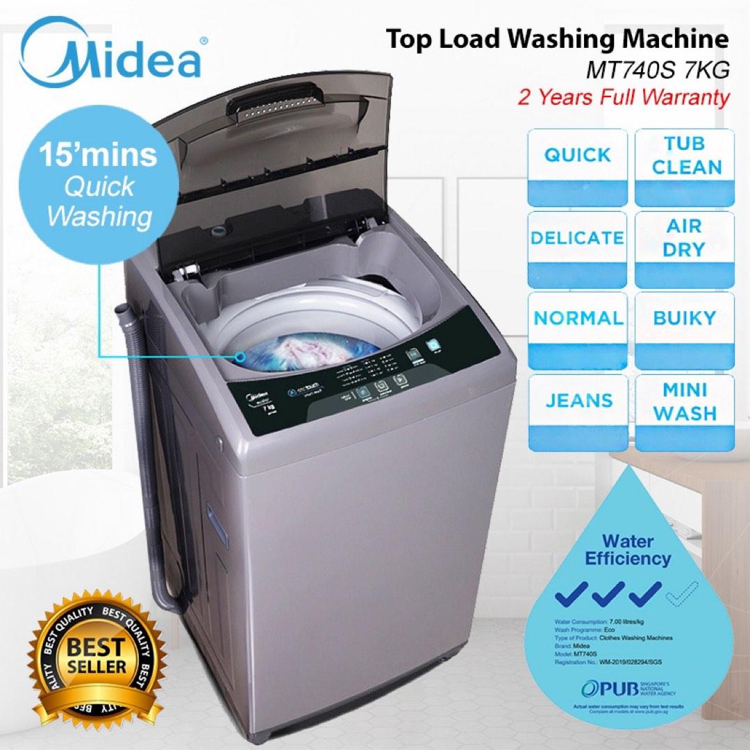 Midea MT750B Washing Machine, TV & Home Appliances, Washing Machines ...
