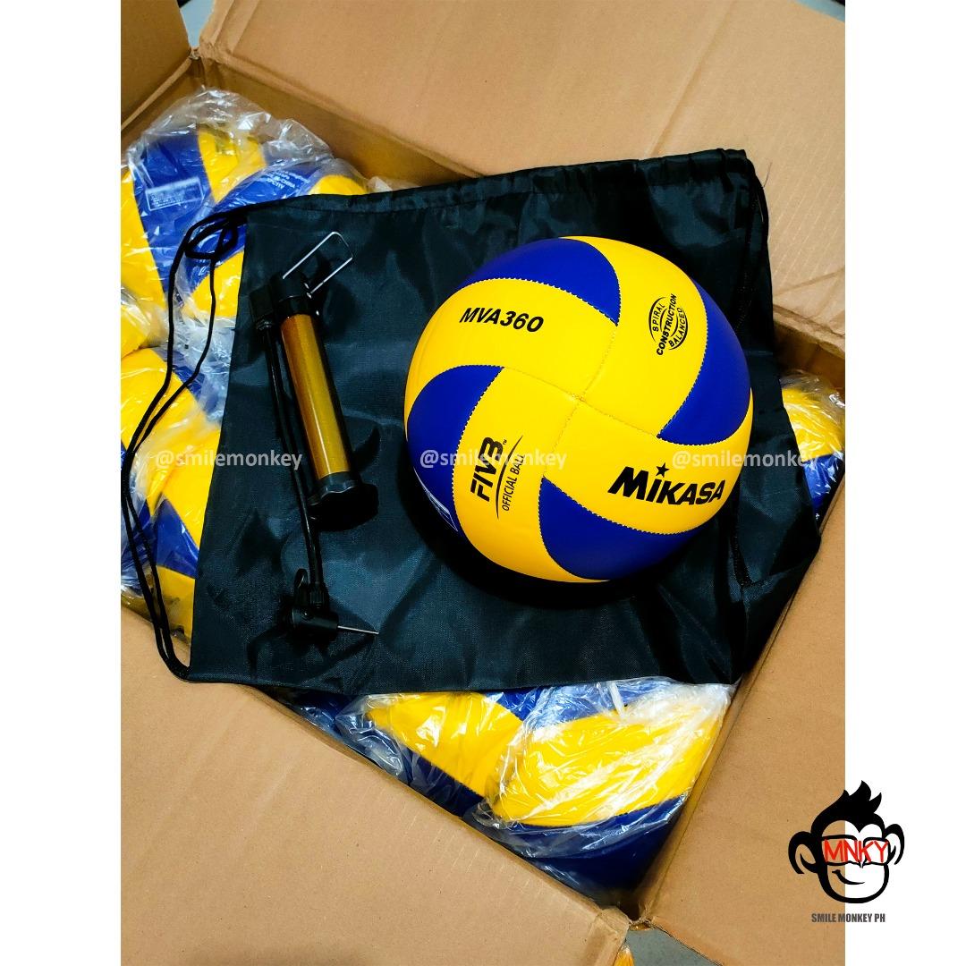 Mikasa Volleyball FIVB MVA 360 with Air Pump, Pins, Net, Bag Set ...