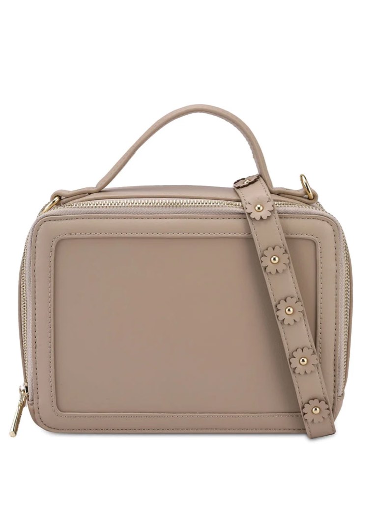 Milliot & Co. Aya Vanity Bag (Beige), Women's Fashion, Bags & Wallets ...