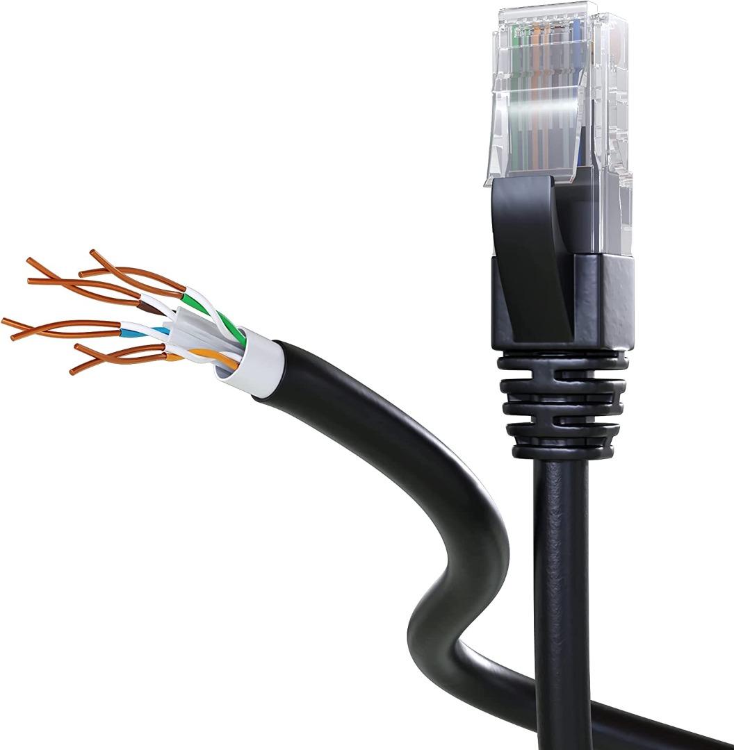 Mr. Tronic 30m/50m Ethernet Network Patch Cable | Outdoor Weatherproof ...