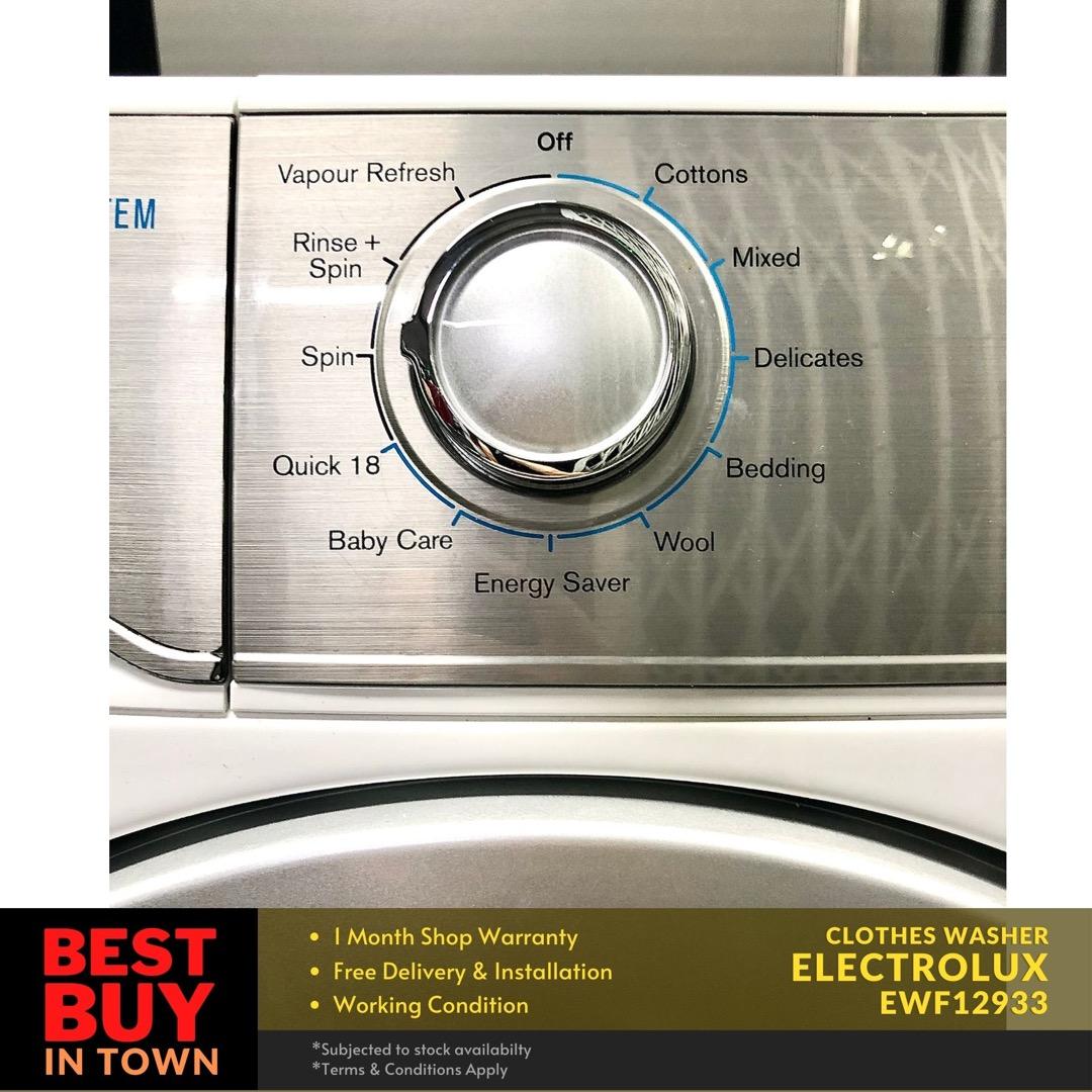 MUST BUY! ELECTROLUX 9KG Washing Machine EWF12933 (92272), TV & Home ...