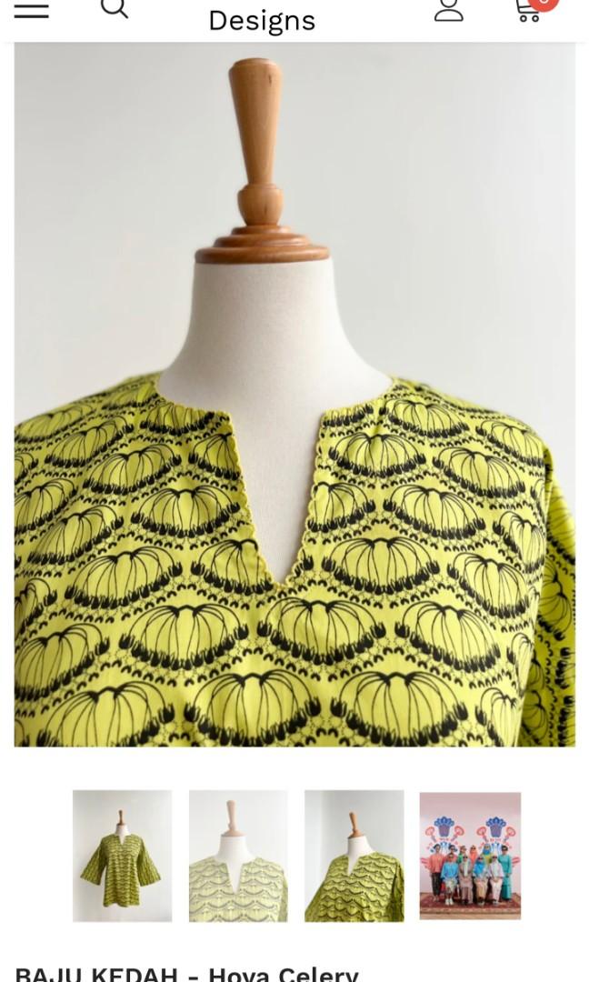 Nala Design Baju Kedah - Hoya Celery, Women's Fashion, Muslimah Fashion ...