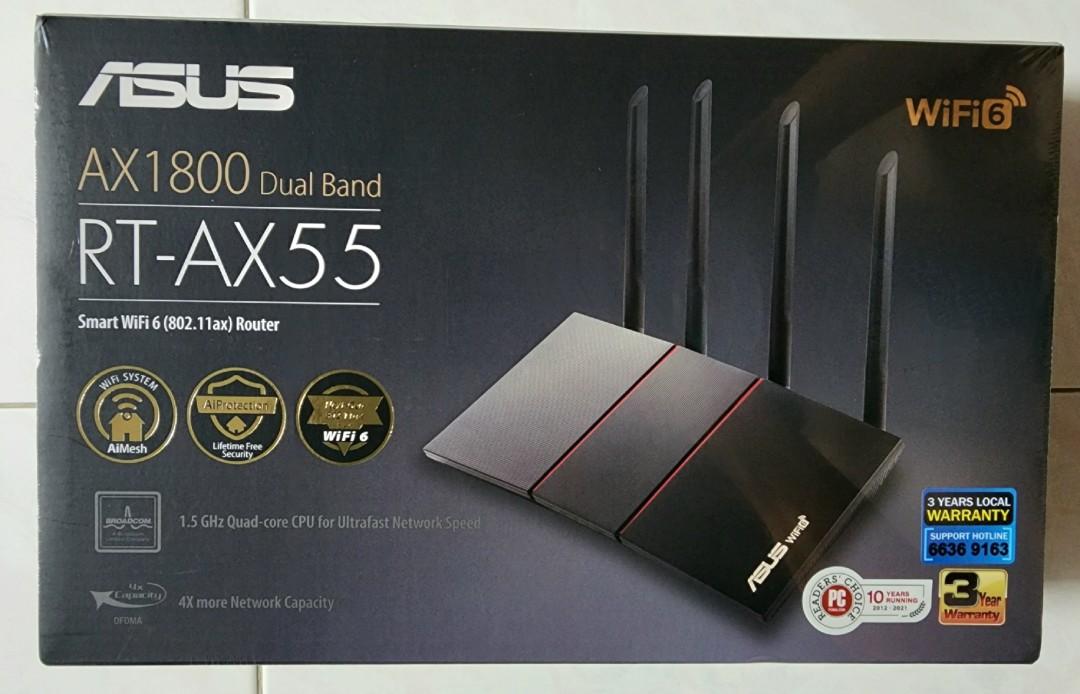 New Asus RT-AX55 Router, Computers & Tech, Parts & Accessories ...