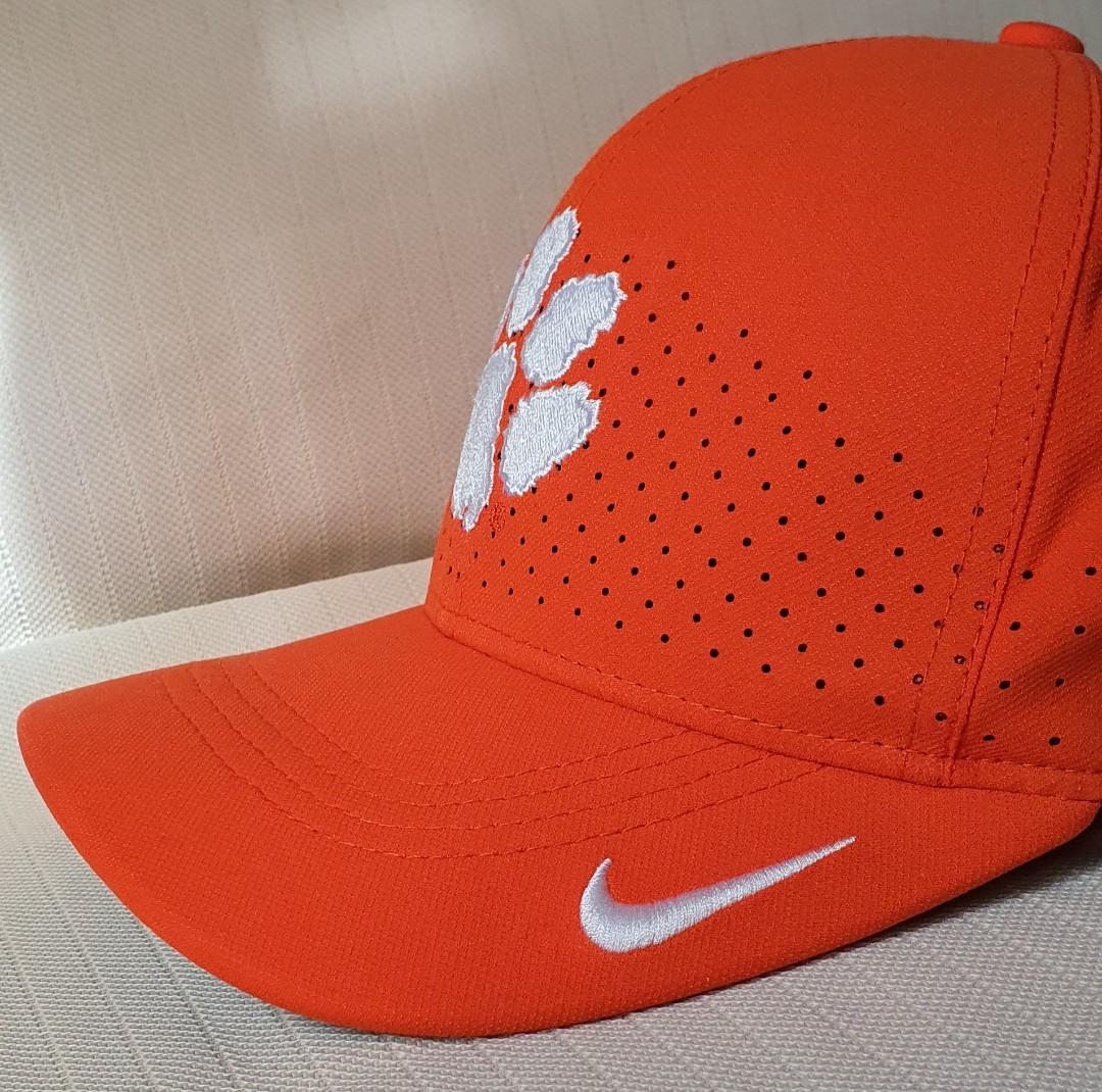 Nike Clemson Tigers Vapor Sideline Swoosh Flex Hat, Men's Fashion ...