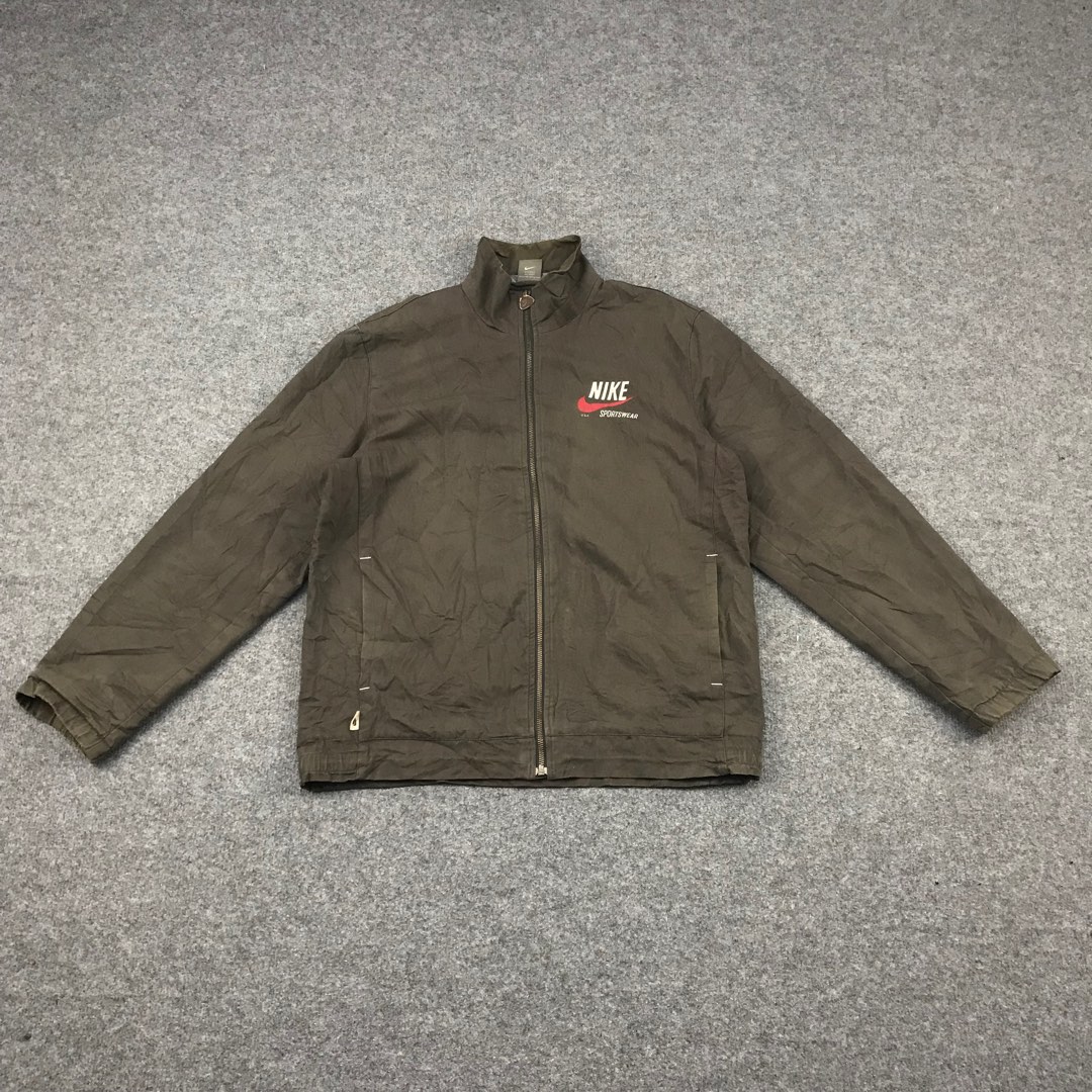 NIKE Denim Jacket, Men's Fashion, Activewear on Carousell