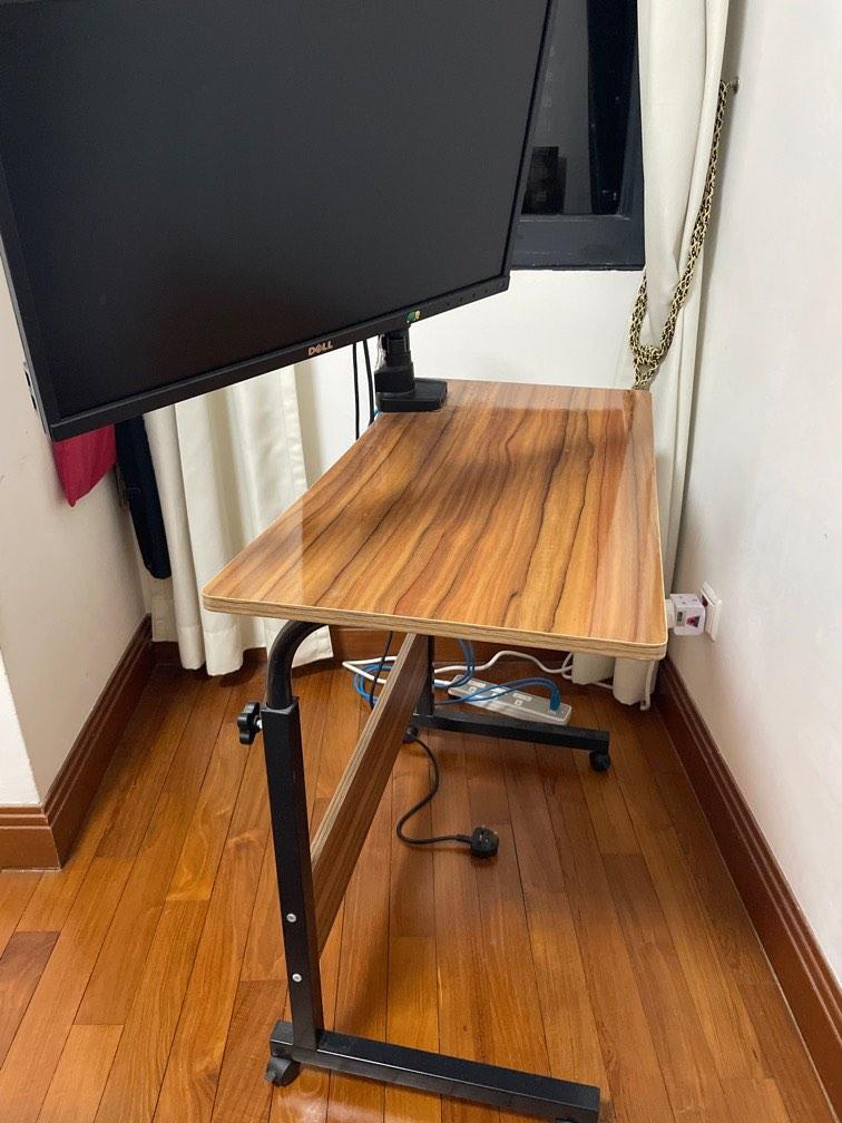 Office Table with Dell Monitor, Furniture & Home Living, Furniture ...