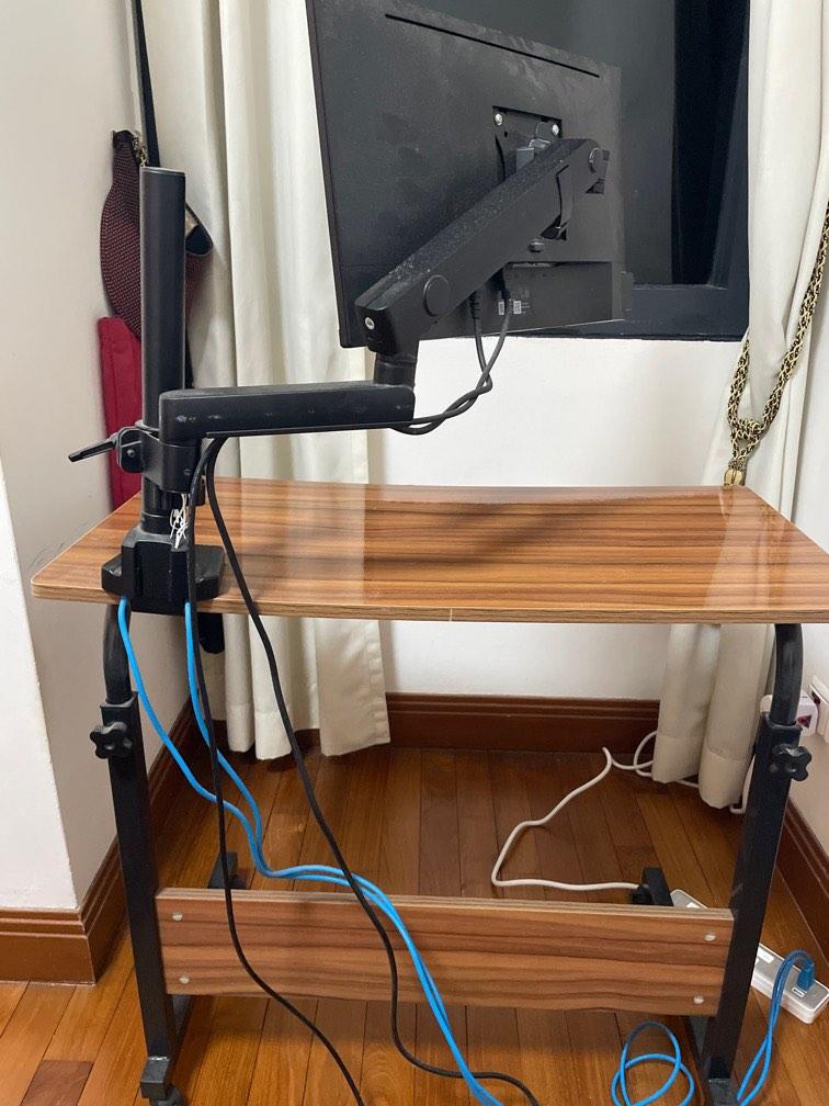 Office Table with Dell Monitor, Furniture & Home Living, Furniture ...