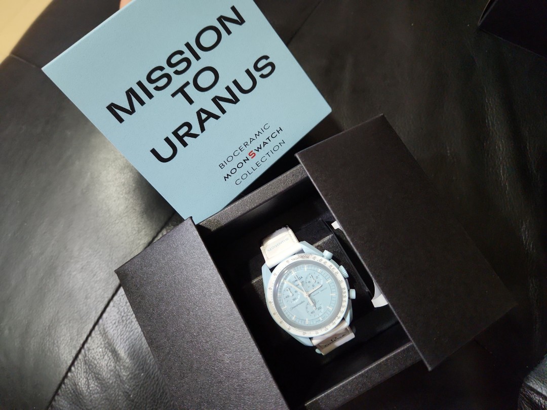 Omega x Swatch Mission to Uranus, Luxury, Watches on Carousell