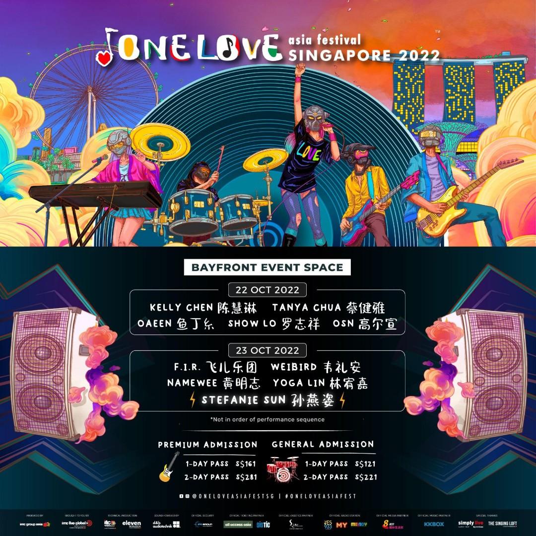 One Love Asia Festival 2 Day Premium Tickets 2022, Tickets & Vouchers ...