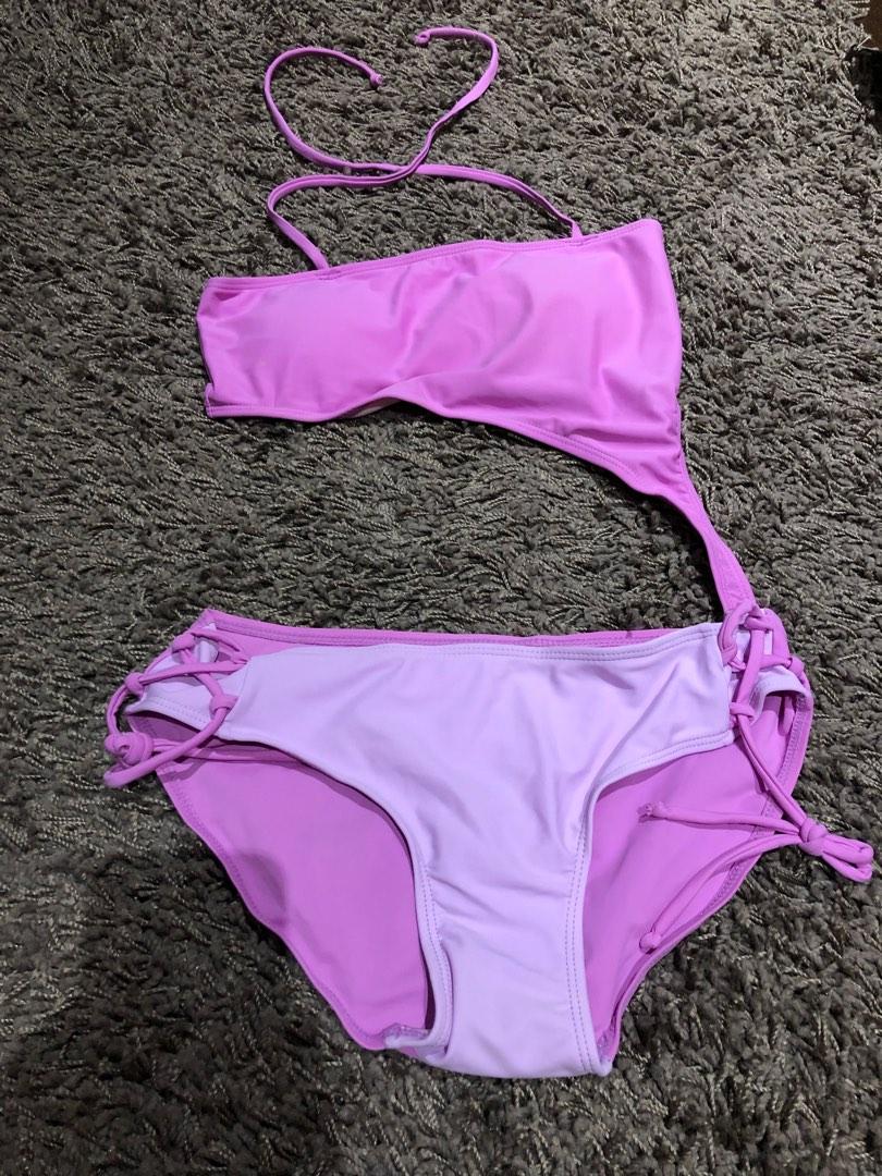 One piece Pink swimsuit, Women's Fashion, Swimwear, Bikinis & Swimsuits ...