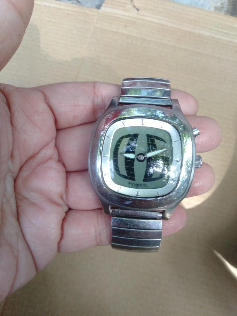 Original Fossil Big Tic mens watch digital analog watch, Men's Fashion ...