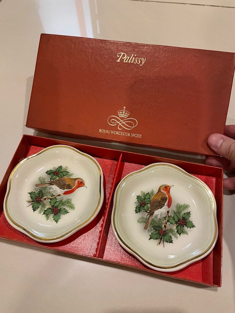 Palissy Royal Worcester Spode Antique Robin Plates, Hobbies & Toys ...