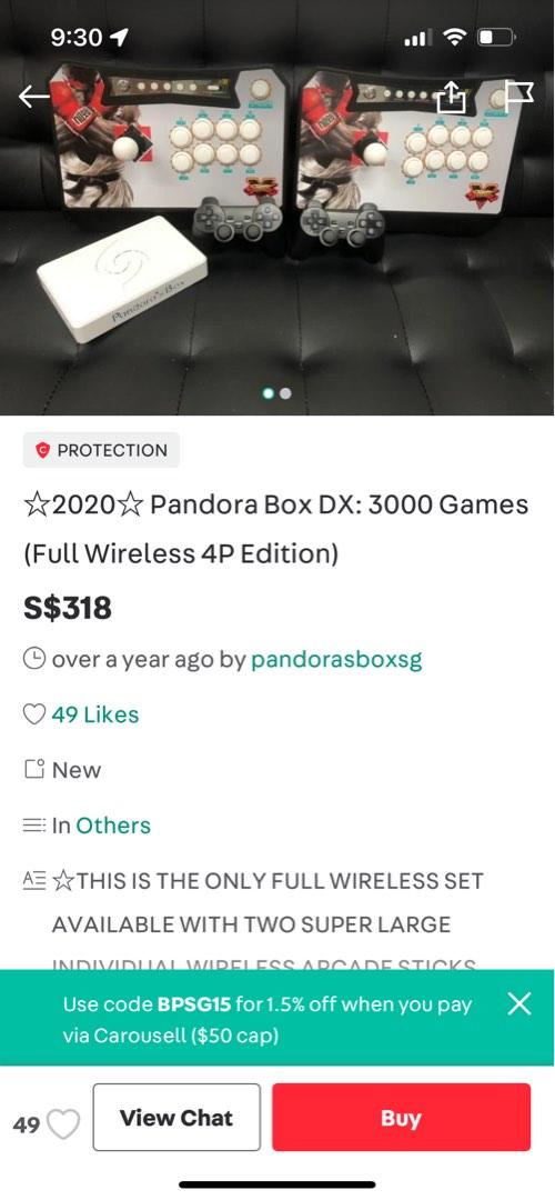 Pandora box 3000 games wireless controllers, Video Gaming, Video Game ...