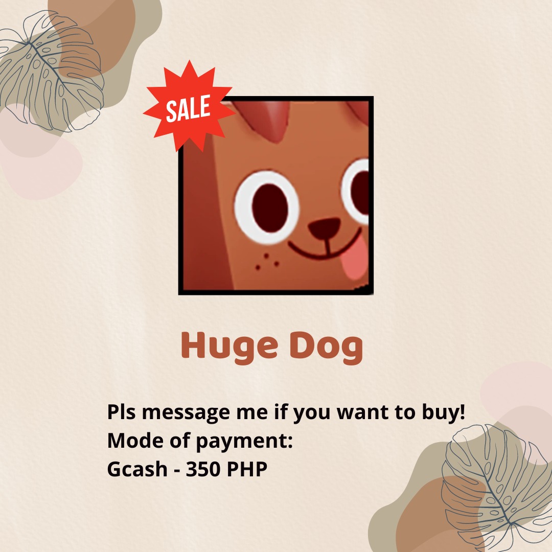 PET SIMULATOR X HUGE DOG on Carousell