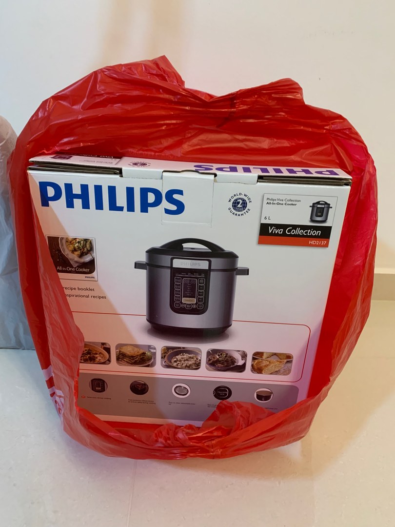 Philips Viva HD2137 6L All-in-one Cooker, TV & Home Appliances, Kitchen ...