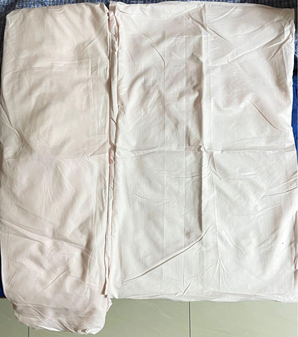 Plain Korean Bedsheet Fully Garterized, Furniture & Home Living, Home ...