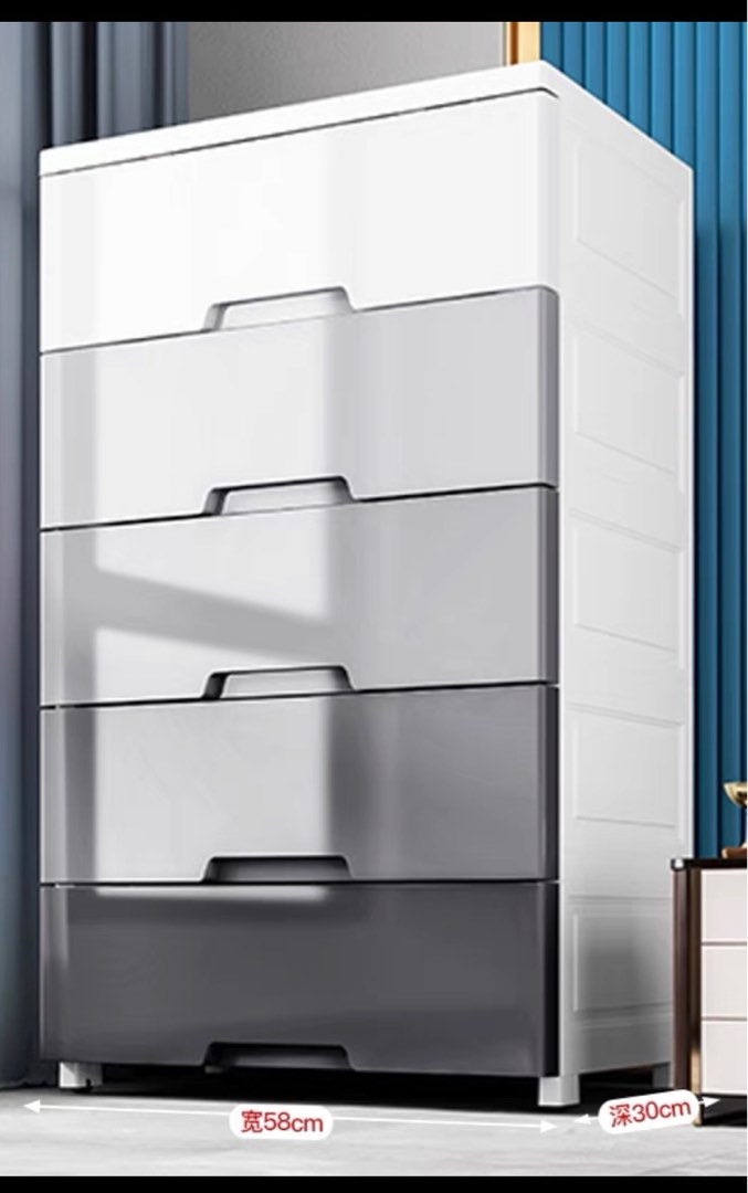 Plastic Cabinet 5 Decker drawer, Furniture & Home Living, Furniture ...