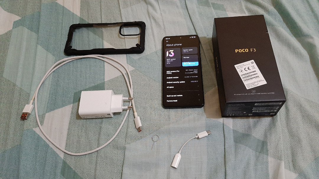 Poco F3 Night Black 8/256gb Original box and accessories + free Ringke ...