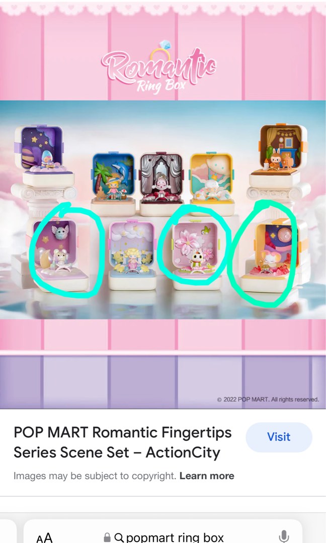 POPMART ROMANTIC RING BOX, Hobbies & Toys, Toys & Games on Carousell
