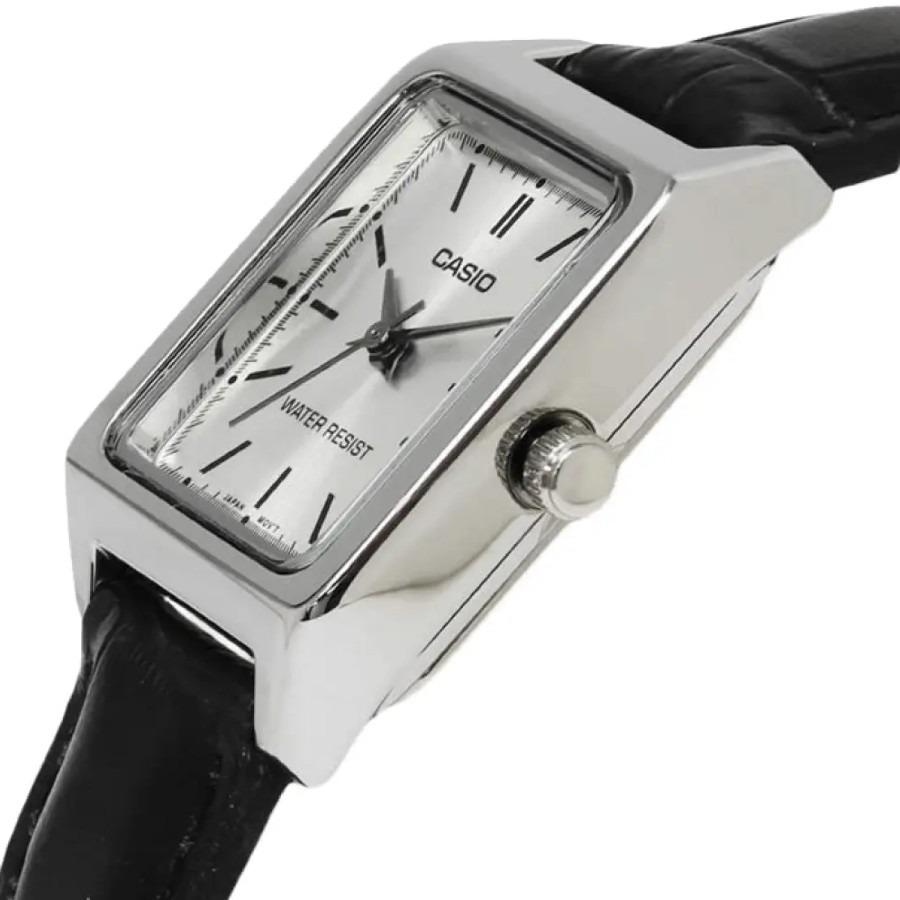 [Time Cruze] Casio "Cartier Tank" Style Leather Strap Women Watch LTP-V007L-1B LTP-V007L-7B1 LTP ...