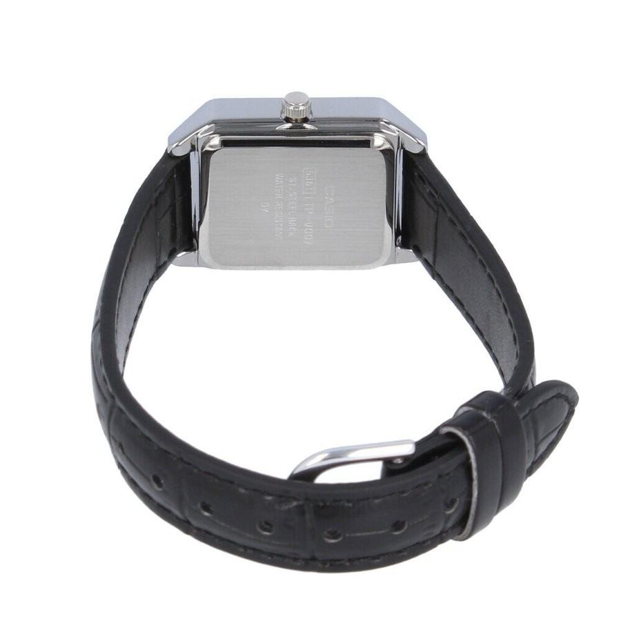 [Time Cruze] Casio "Cartier Tank" Style Leather Strap Women Watch LTP-V007L-1B LTP-V007L-7B1 LTP ...