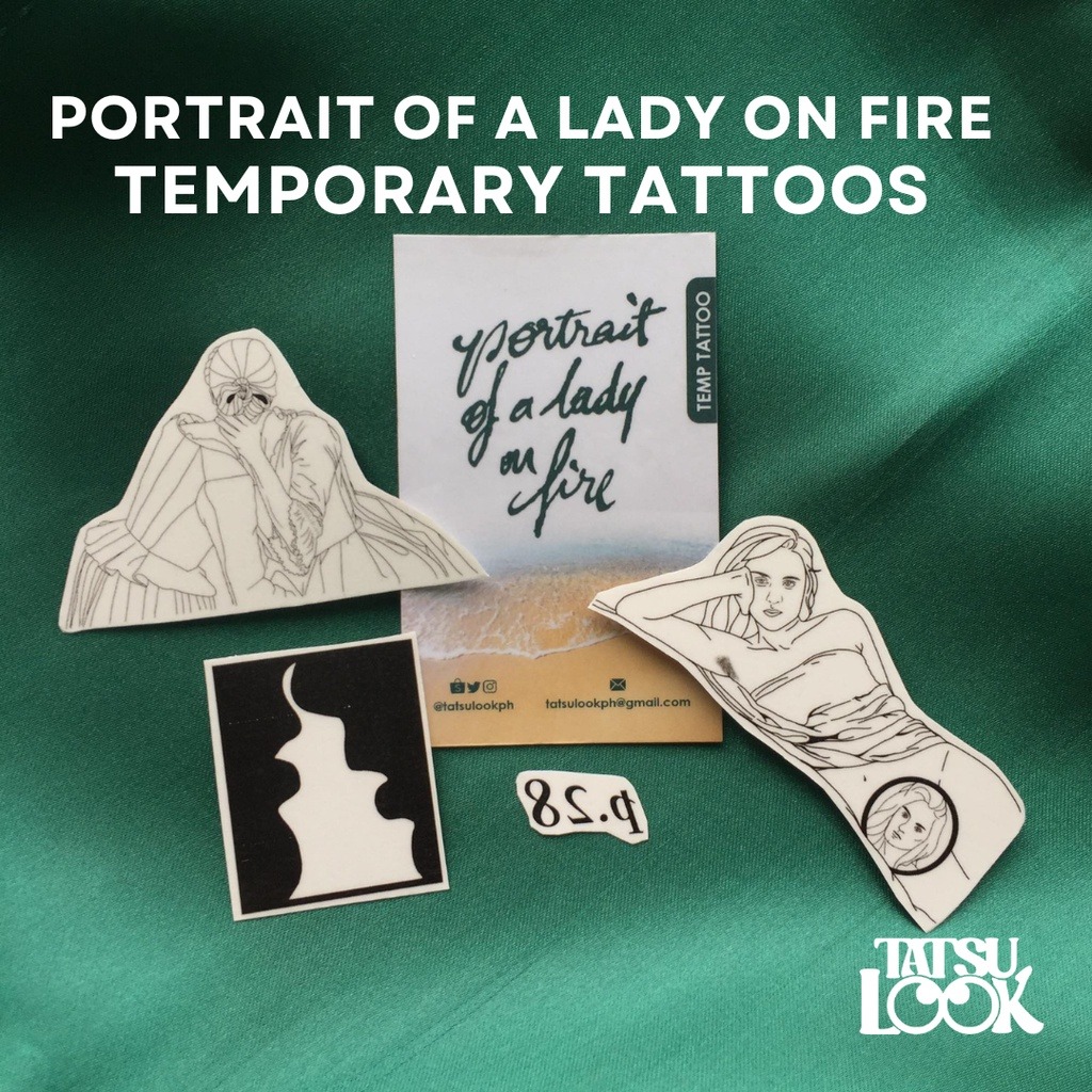 PORTRAIT OF A LADY ON FIRE TEMPORARY TATTOOS HELOISE AND MARIANNE ...