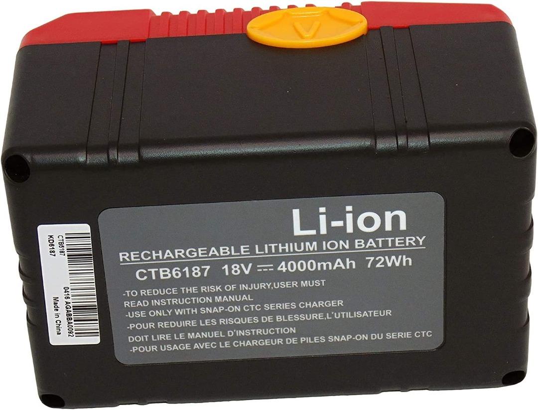 PowerWings 18V 4.0Ah CTB6187 Compatible Lithium-Ion Battery CTB6187 ...