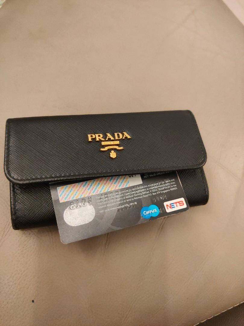 Prada card holder /key pouch (retail $550), Luxury, Bags & Wallets on ...