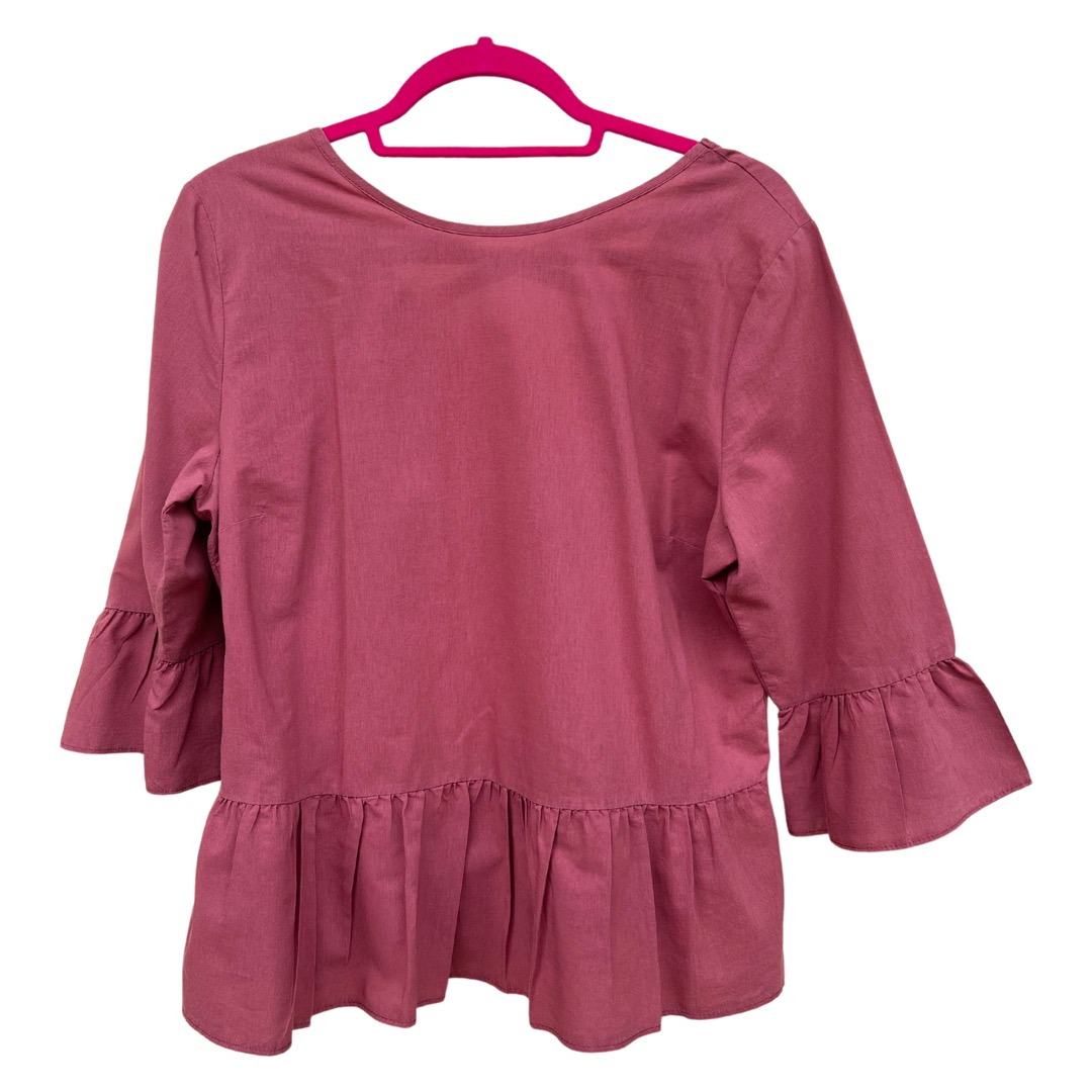 PRIMARK Bell Sleeve Peplum Blouse, Women's Fashion, Tops, Blouses on ...