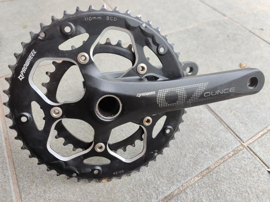 Prowheel Ounce Crankset with 50-34 Chainring 170mm, Sports Equipment ...