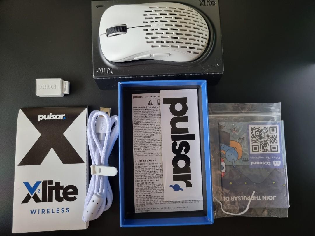 Pulsar Xlite V2 mini w/ Tiger Ice, Superglides, Corepad grips, extra ptfe feet, Computers & Tech ...