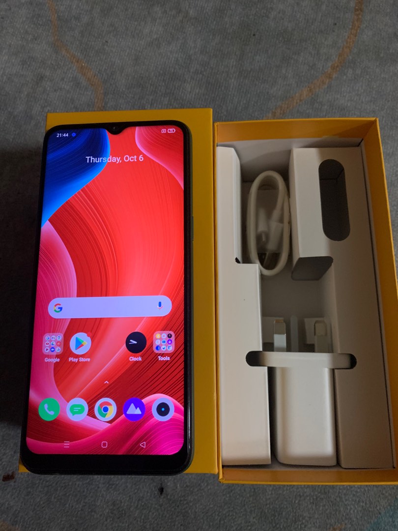 REALME 6I GREEN TEA 128GB FULL SET, Mobile Phones & Gadgets, Mobile Phones, Android Phones ...