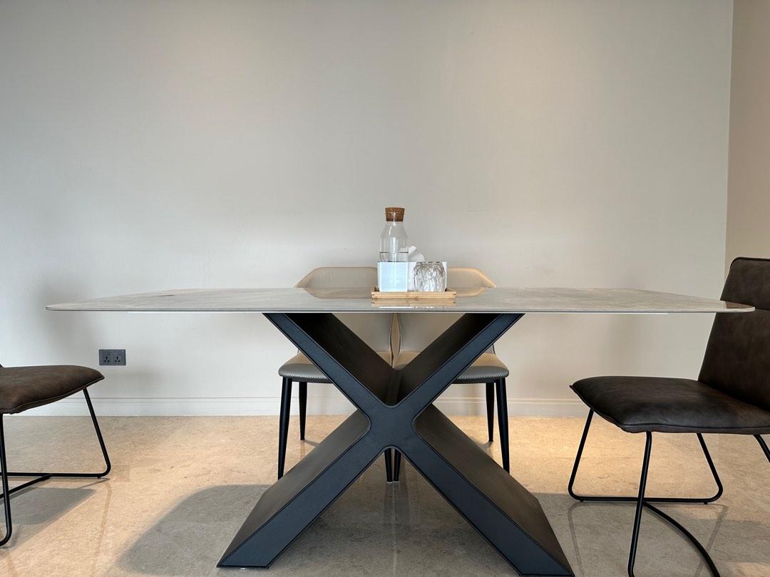 Roke Marble Dining Table, Furniture & Home Living, Furniture, Tables ...