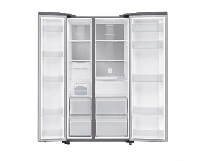 samsung 24.7cuft ref side by side inverter white glass rs62r50011l ...