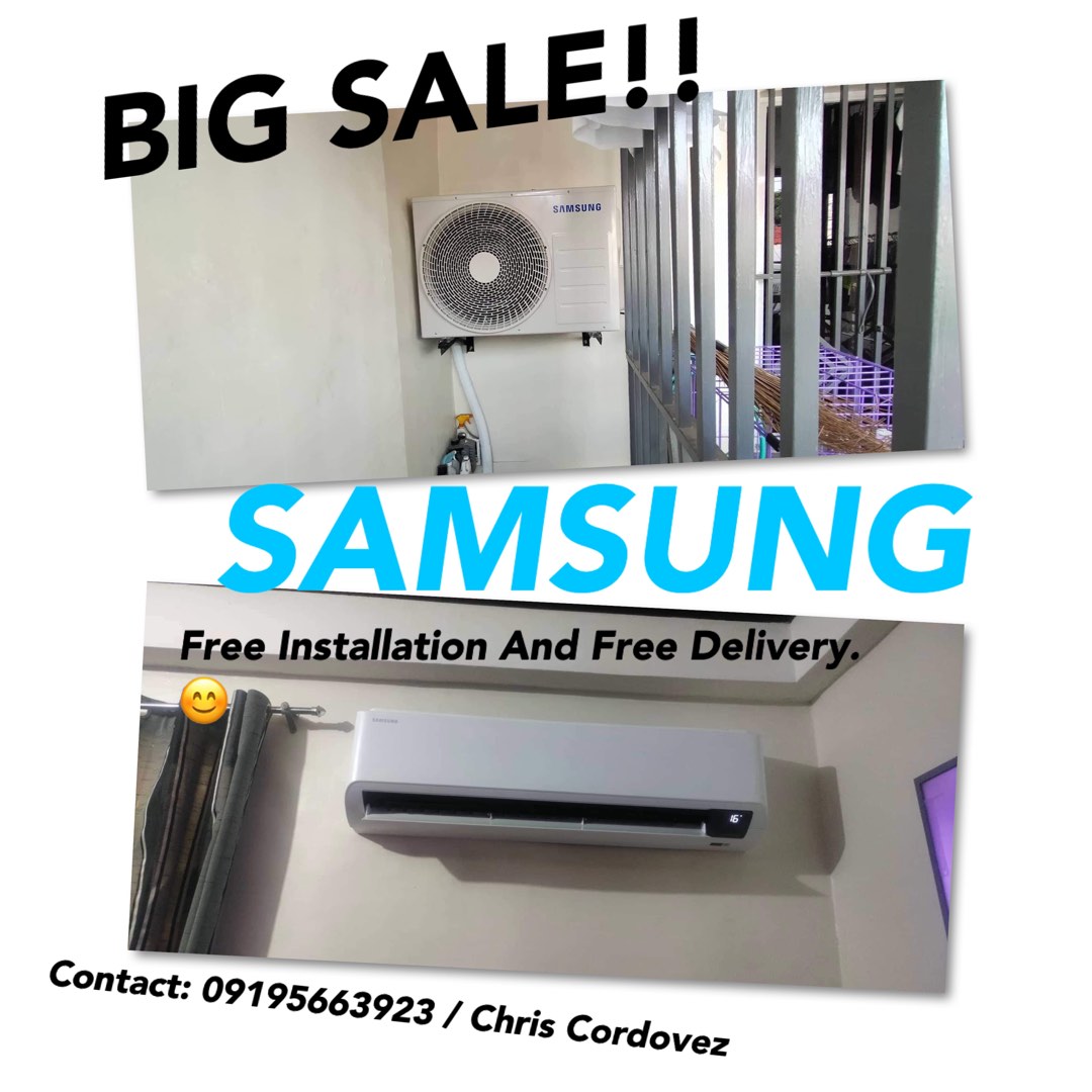 SAMSUNG - SPLIT TYPE AIRCON INVERTER FREE INSTALLATION, TV & Home ...
