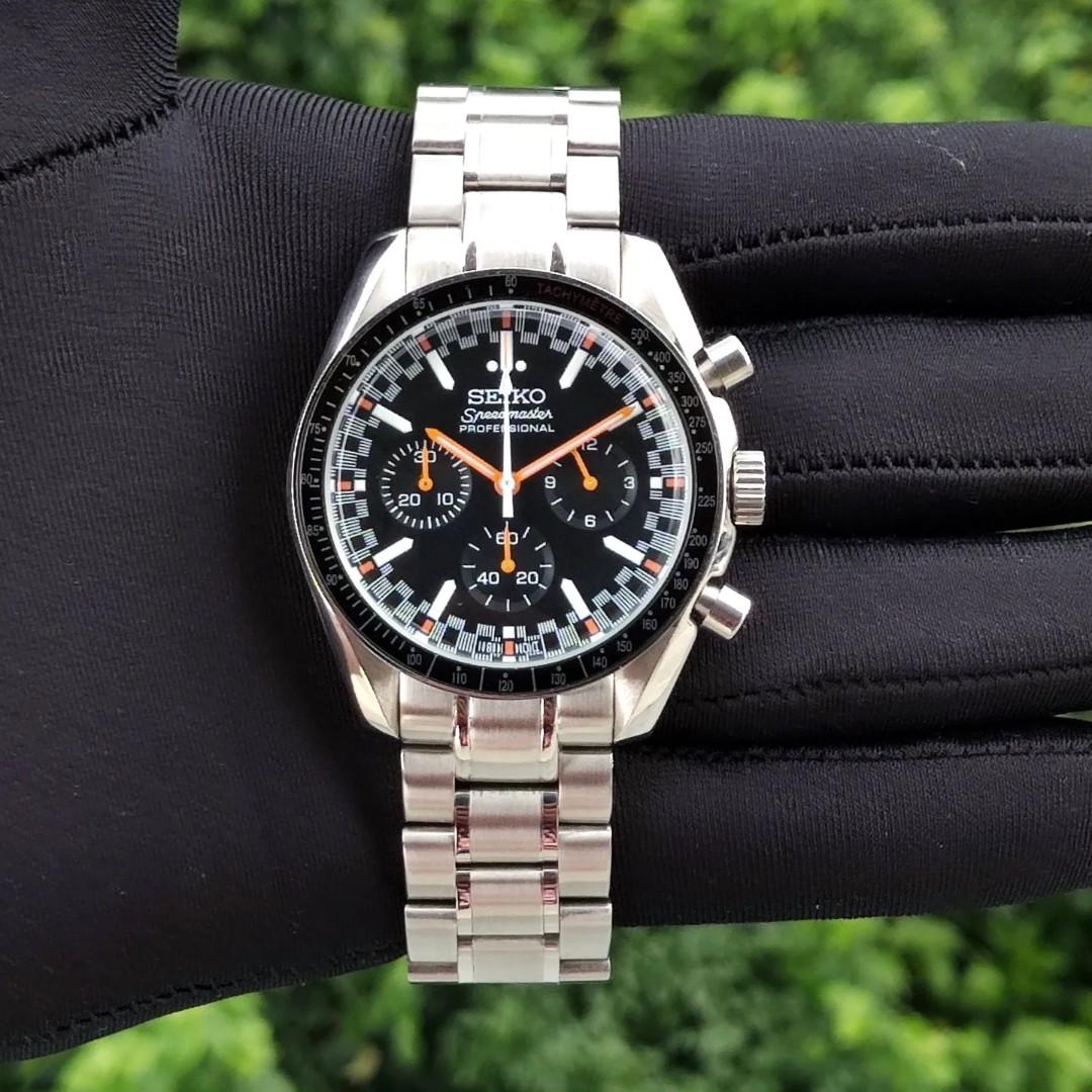 Seiko Orange Omega Speedtimer Mod, Men's Fashion, Watches & Accessories ...