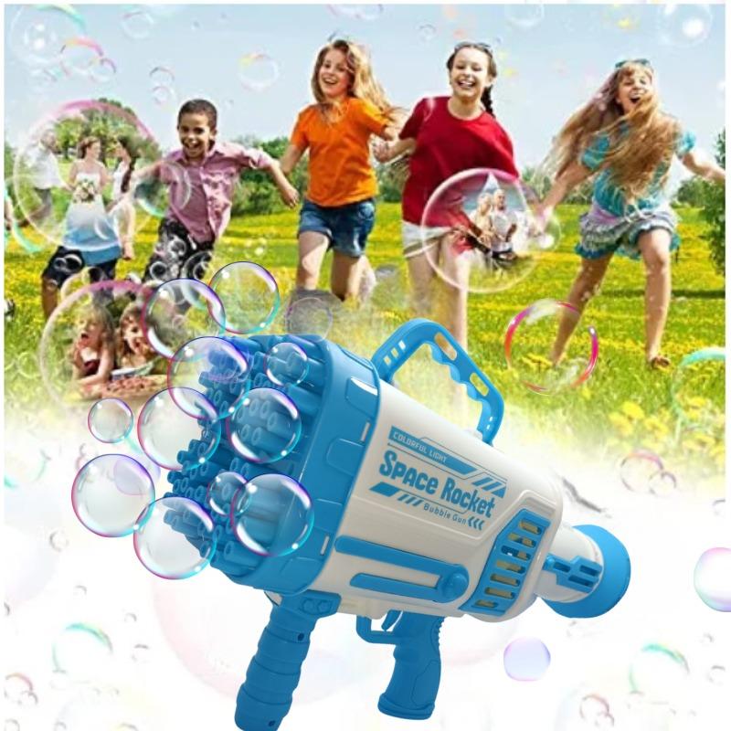 [SG Stock] Bazooka Bubble Gun 64 Holes|Kids Toy|More Holes More Bubbles ...