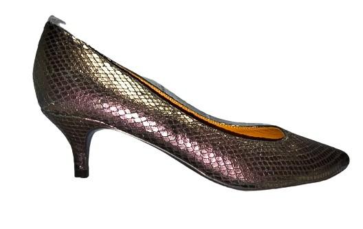 Shiny red snake pattern office heels 1 inch, Women's Fashion, Footwear ...