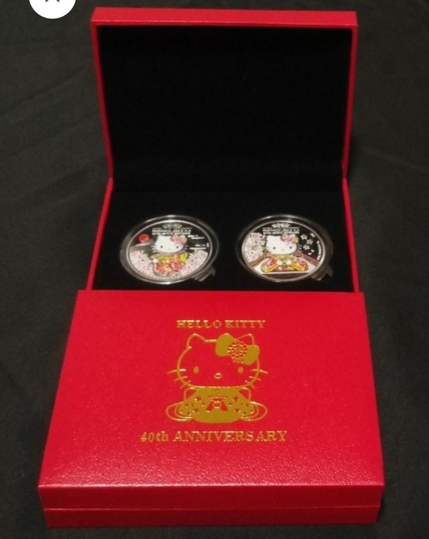 Silver Limited Edition hello kitty 40th anniversary commemorative coin ...