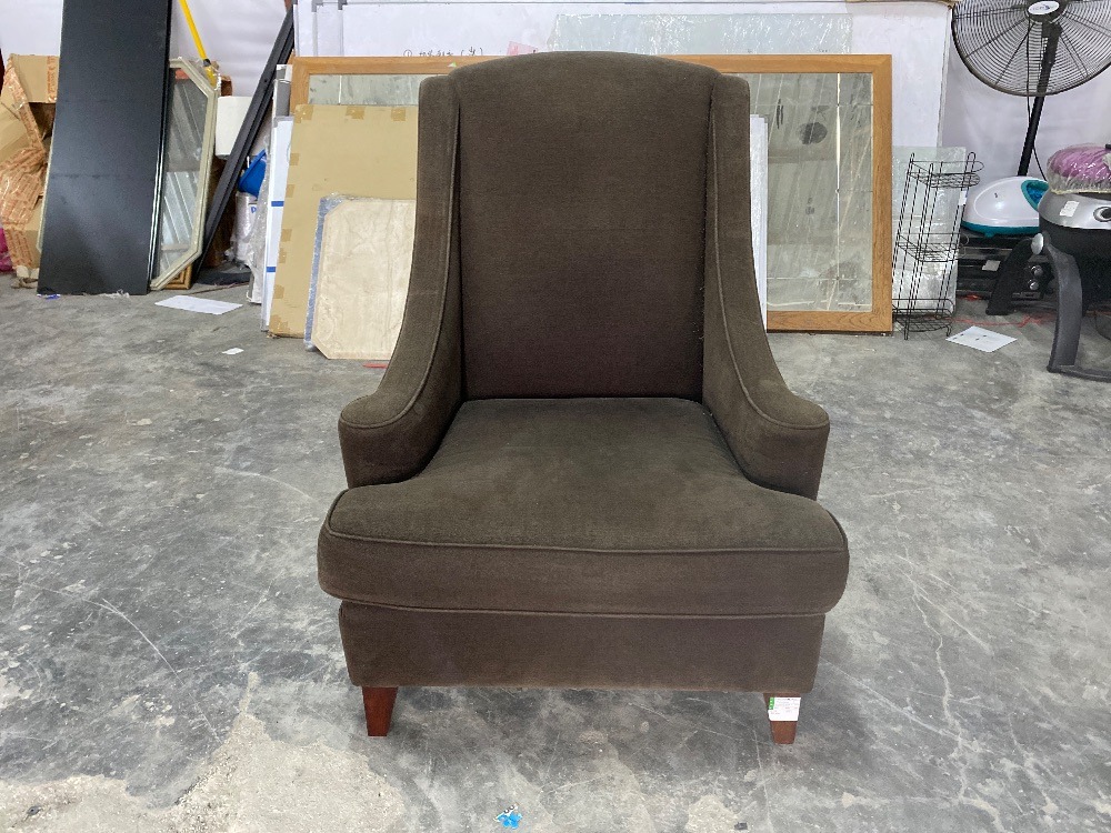 Single Seater Fabric Armchair Dark Green Colour / Kerusi Berlengan Kain ...