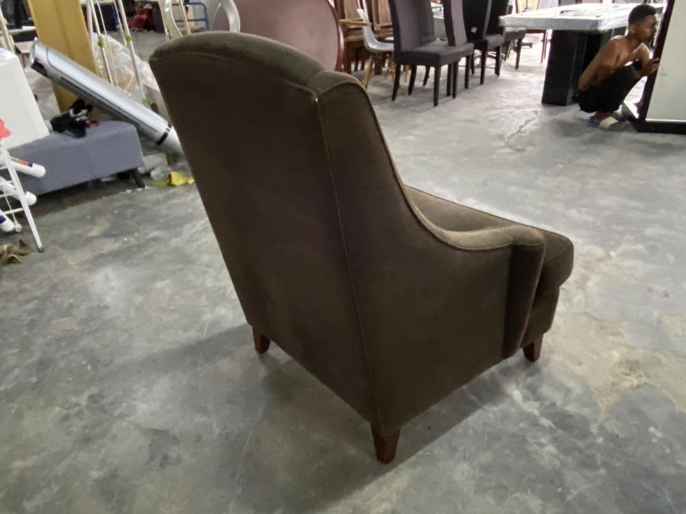 Single Seater Fabric Armchair Dark Green Colour / Kerusi Berlengan Kain ...