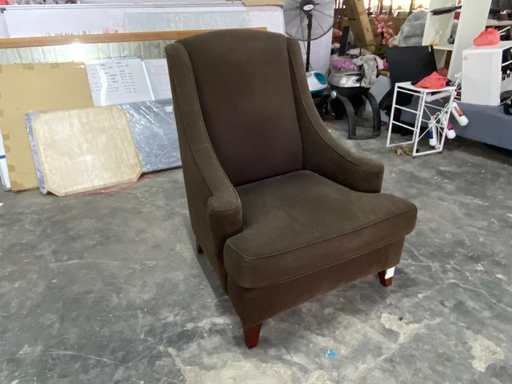 Single Seater Fabric Armchair Dark Green Colour / Kerusi Berlengan Kain ...