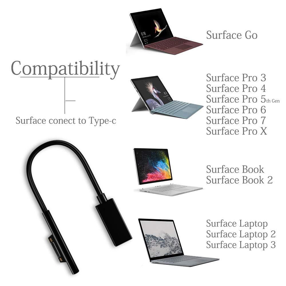 SJ32 Microsoft Surface Connect to USB-C PD 15V Charging Cable ...