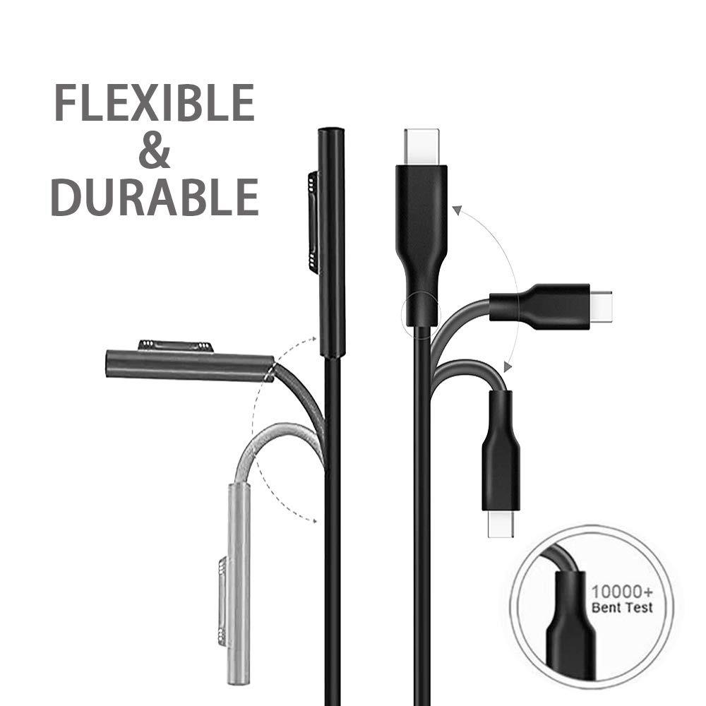 SJ32 Microsoft Surface Connect to USB-C PD 15V Charging Cable ...
