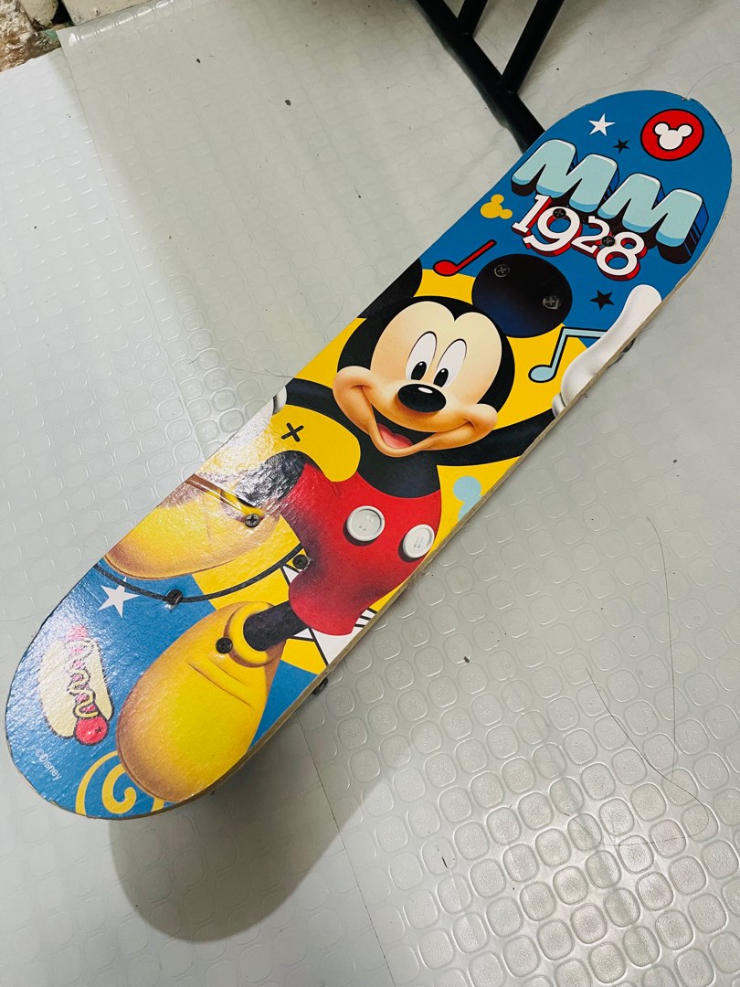 Skate board Mickey mouse, Hobbies & Toys, Toys & Games on Carousell