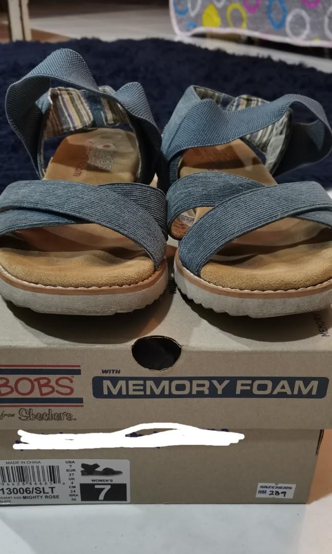 SKECHERS MEMORY FORM US7, Women's Fashion, Footwear, Sandals on Carousell
