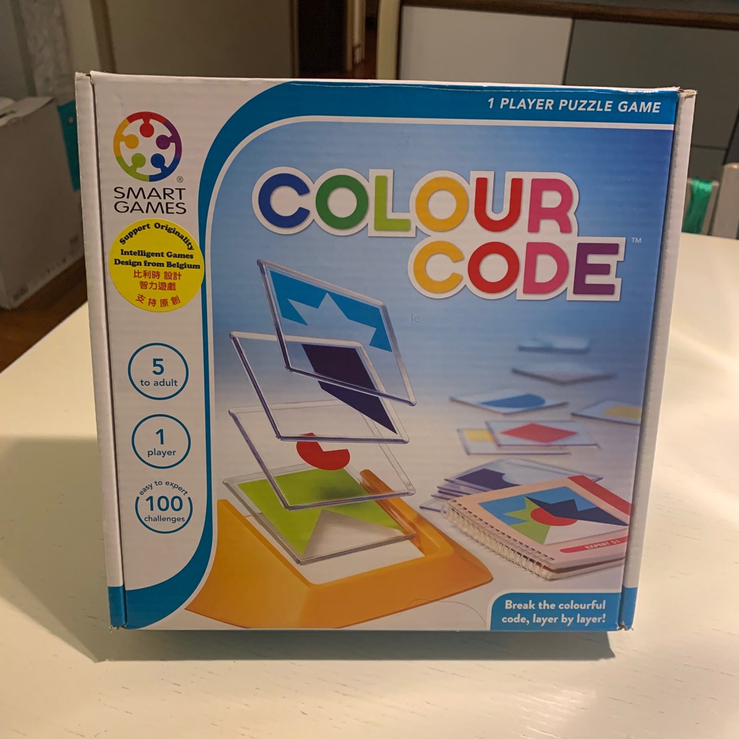 Smart Games Colour Code Puzzle Game, 興趣及遊戲, 玩具 & 遊戲類 - Carousell