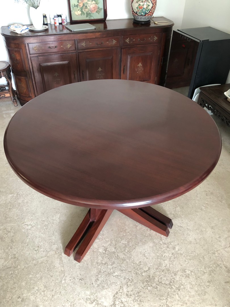 Solid Mahogany Dining Table. $5,000 when new, Furniture & Home Living ...